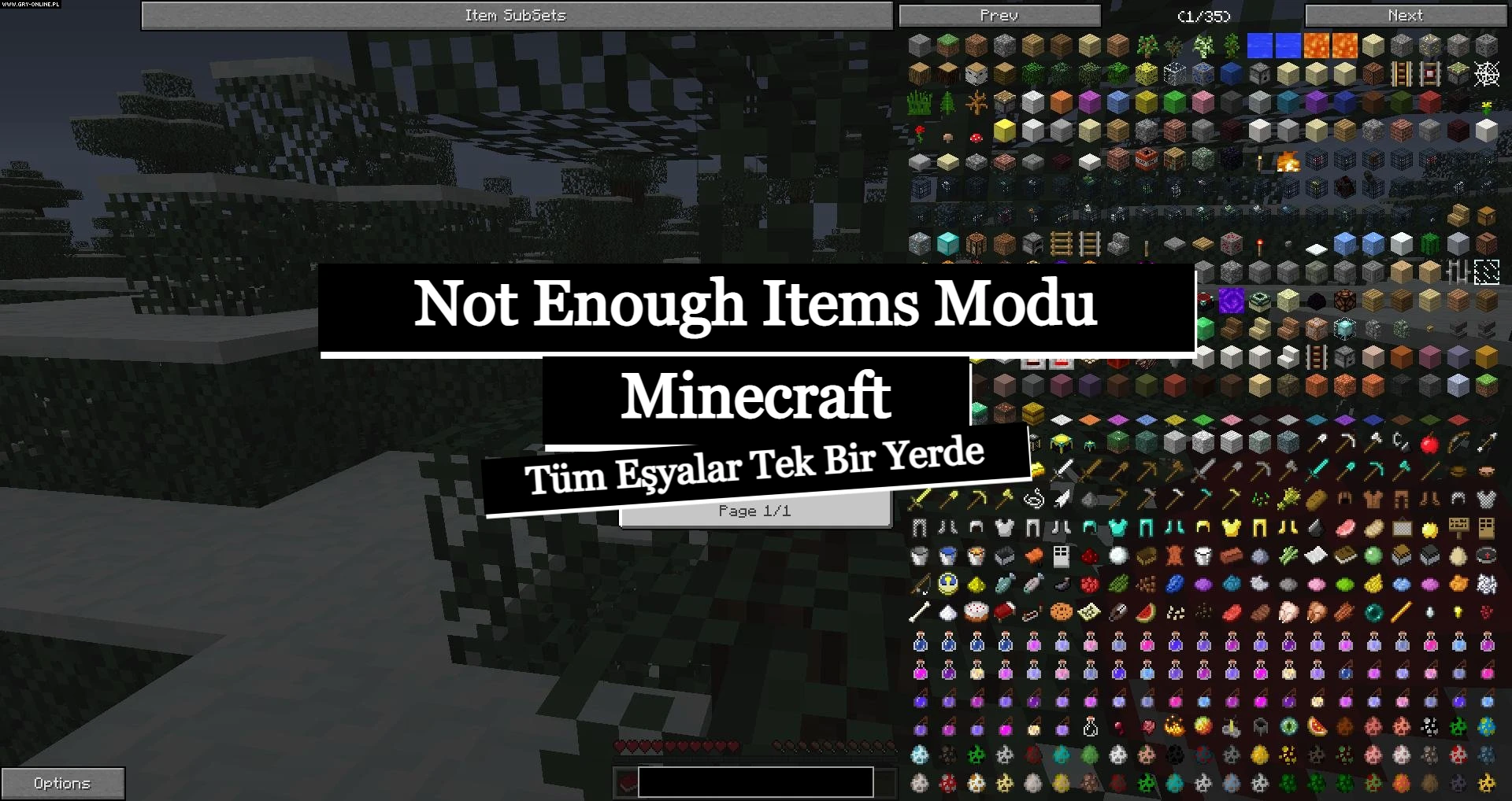 Minecraft Modu - Bütün Eşyaları Tek Bir Yerde Görme - oyunda.org