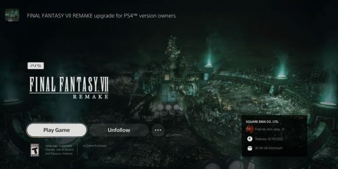 Final Fantasy 7 Remake PS Plus Sürümü için Ücretsiz PS5 Yükseltmesi ...